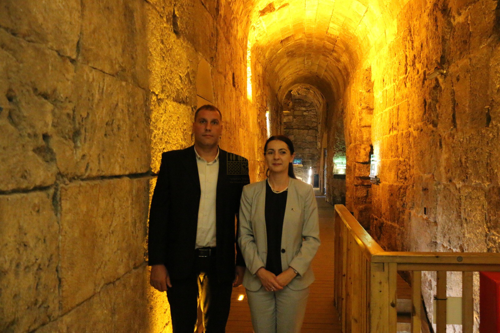 Incoming Kosovo Ambassador Ines Demiri visits the Western Wall Tunnels ...